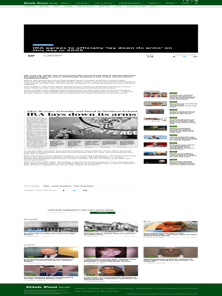 Armes Ira | PDF | Provisional Irish Republican Army | Irish Republicanism