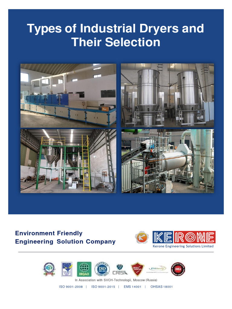 Industrial Dryer Selection Guide | PDF | Clothes Dryer | Applied And Interdisciplinary Physics