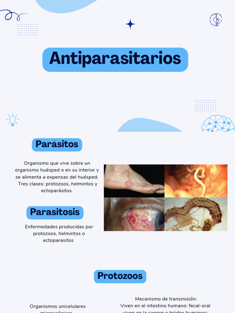 Antiparasitarios | PDF | Las bacterias | Parasitismo