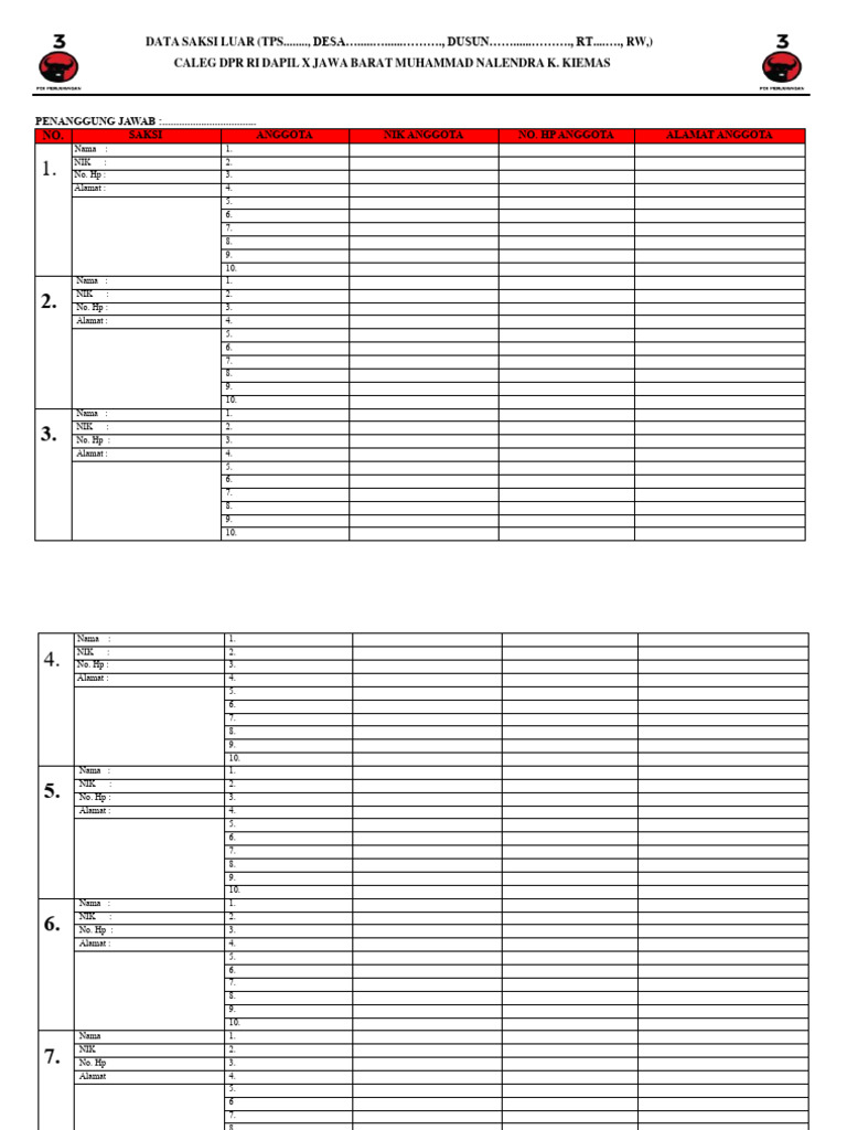 DATA SAKSI LUAR Fix | PDF