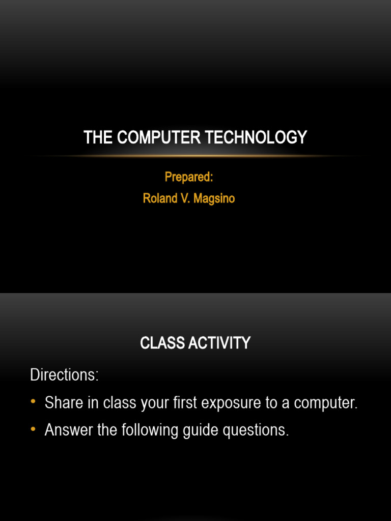 The Computer Technology | PDF | Information | Educational Technology