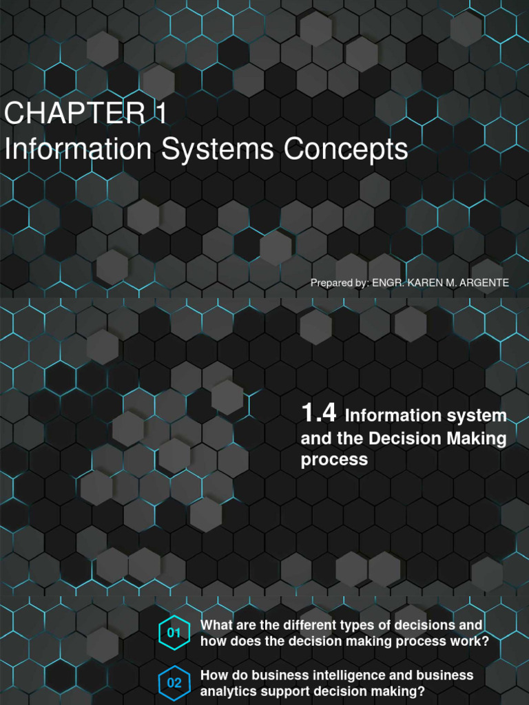 Chapter 1.4-Information system and the Decision Making process | PDF | Decision Making ...