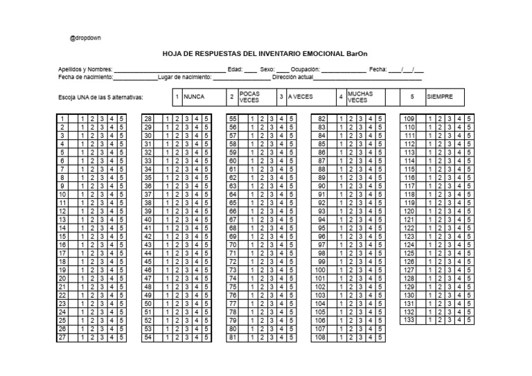 PROTOCOLO BARON - XLSX - Hoja1 | PDF