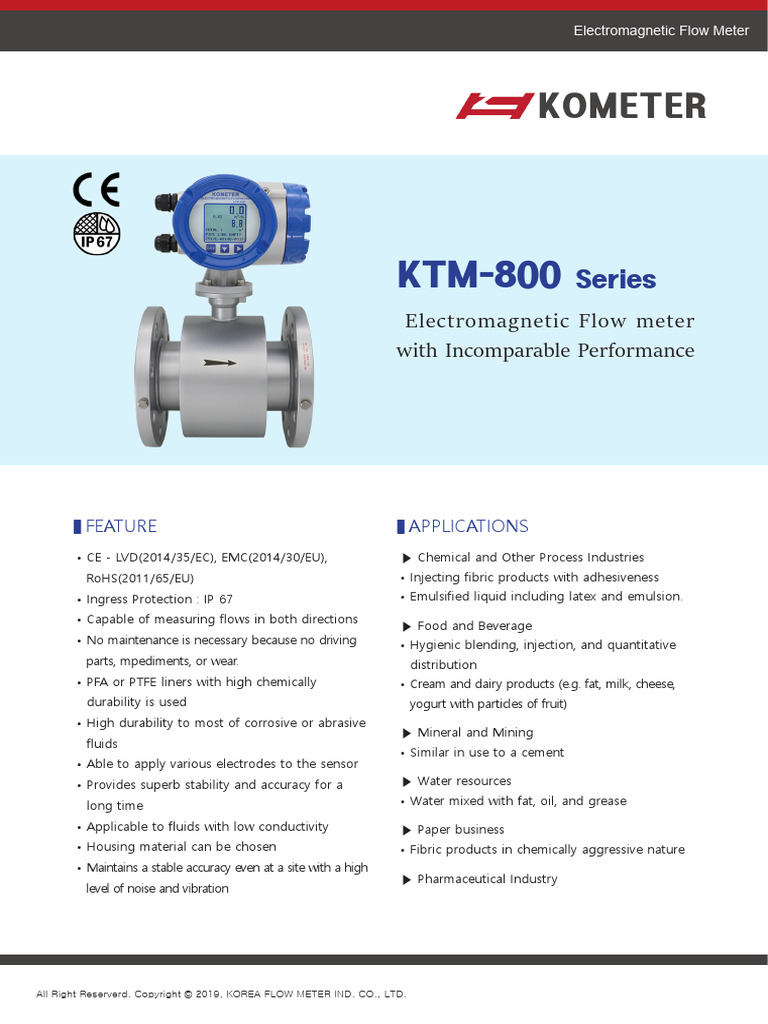 Electromagnetic Catalog EN | PDF | Emulsion | Flow Measurement