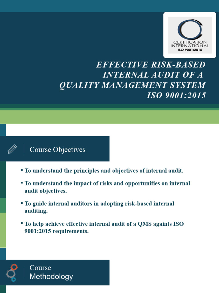 Iqa Training Iso 9001-2015 | PDF | Audit | Internal Audit