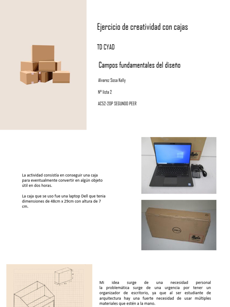 Ejercicio de Creatividad Con Cajas | PDF