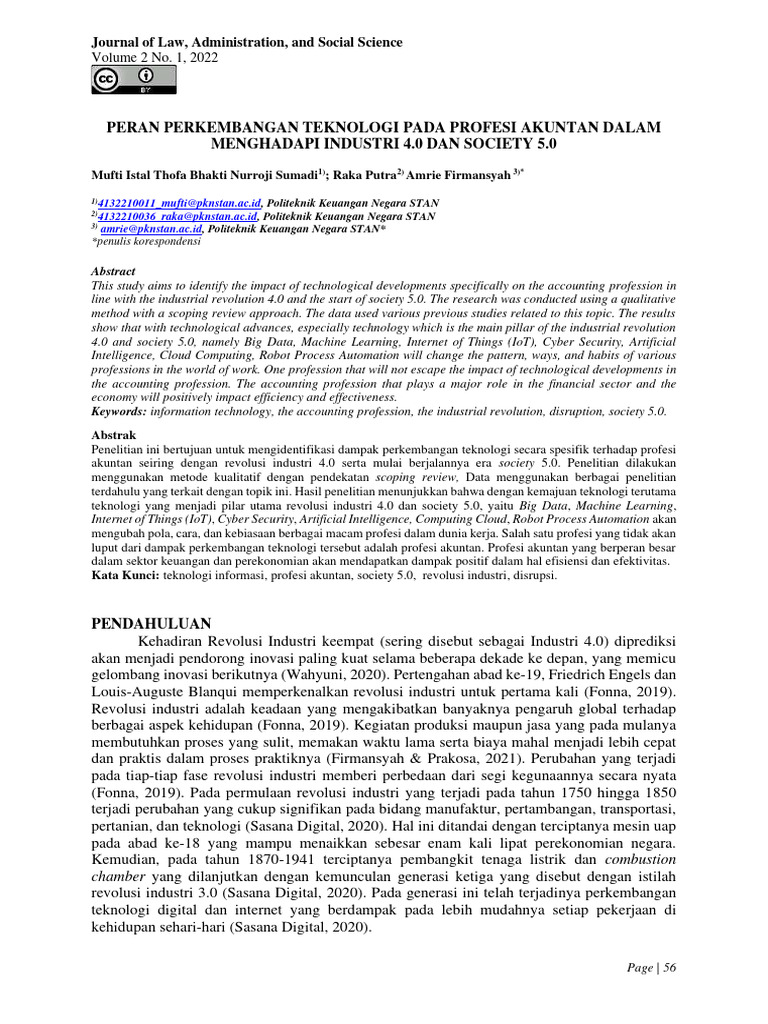 Peran Perkembangan Teknologi Pada Profes | PDF