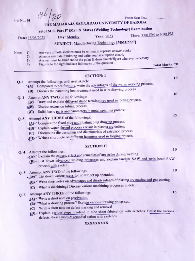 2nd Sem External Papers 2023-24 | PDF | Corrosion | Metals