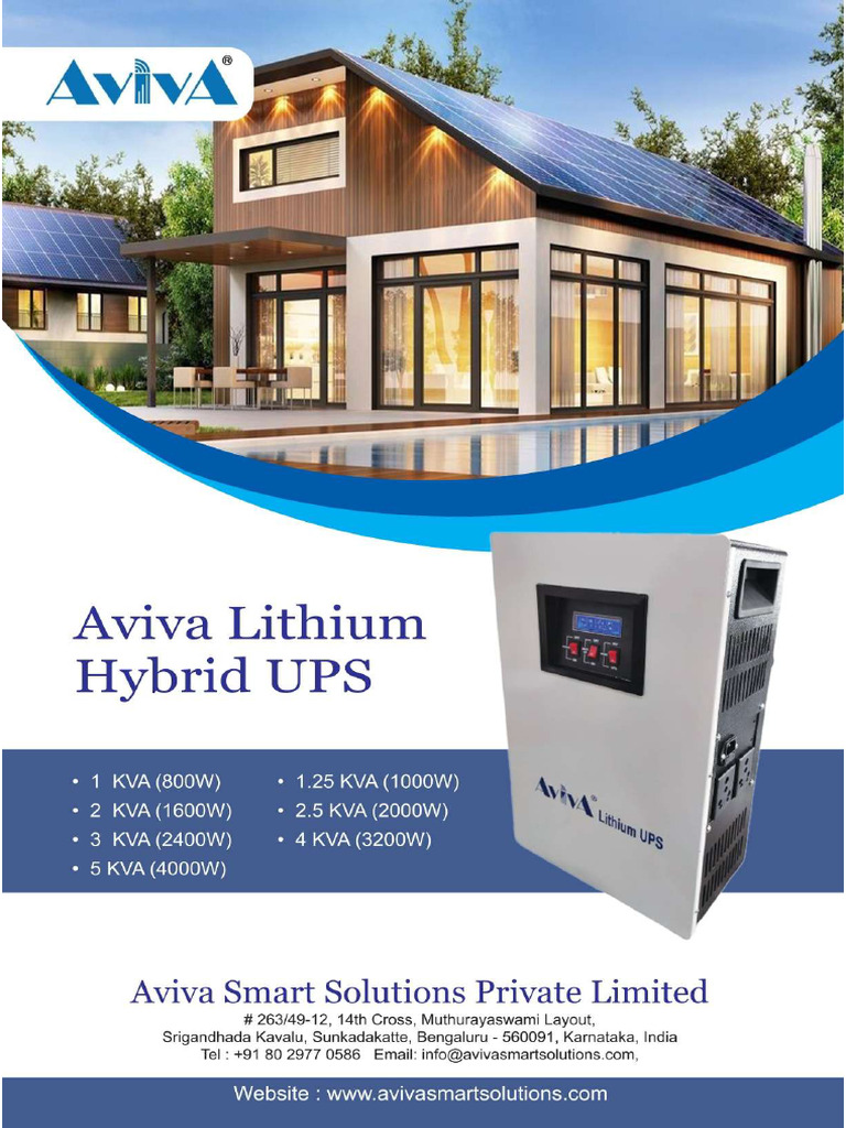 Aviva Lithium Ups | PDF