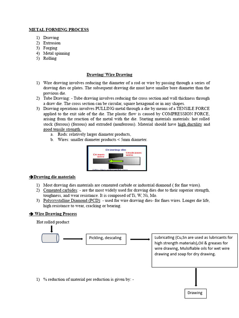 Metal Forming Process | PDF | Rolling (Metalworking) | Extrusion