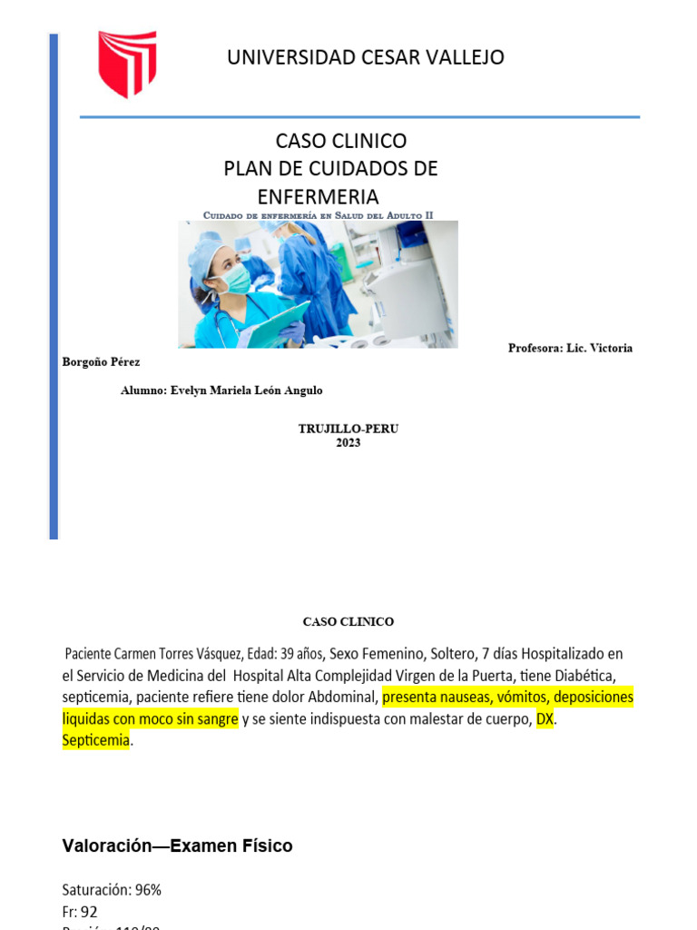 Caso Clinico - Torres Vasquez C. | PDF | Estreñimiento | Causas de la muerte