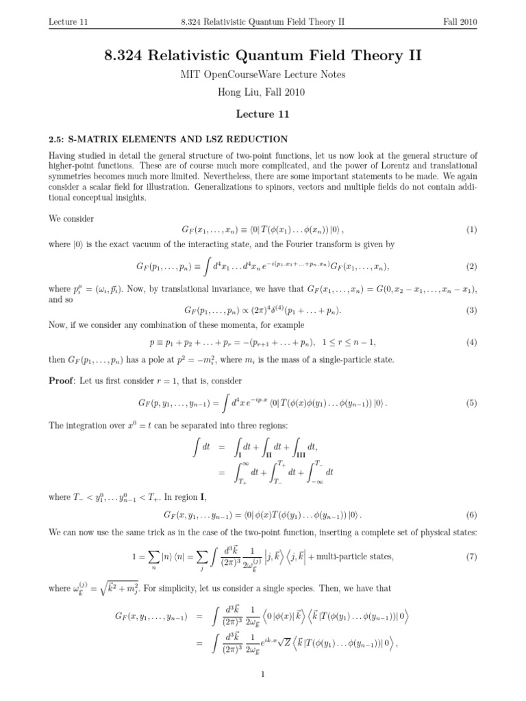 MIT8 324F10 Lecture11 | PDF | Physics | Mathematics