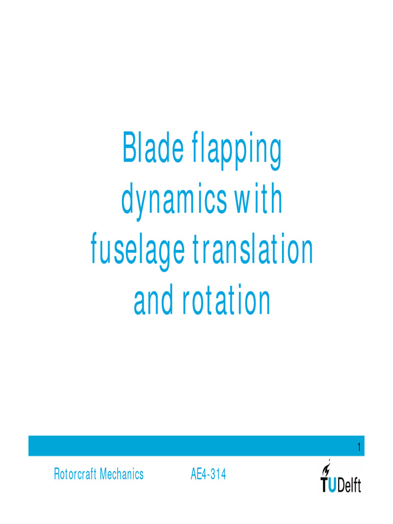 W5 - L10 - P2 Flapping With Velocity and Fuselage Pitch | PDF ...