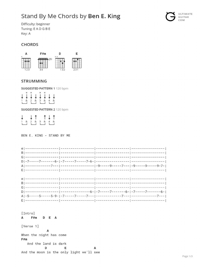 Stand by Me Chords | PDF