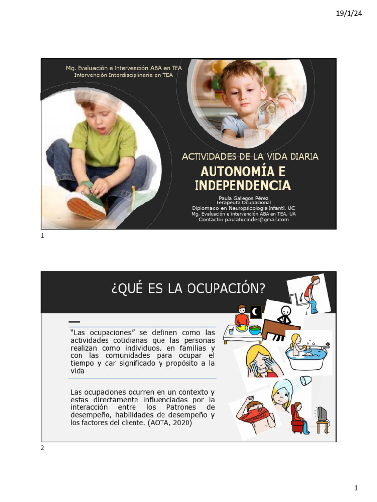 AUTONOMÍA E iNDEPENDENCIA | Descargar gratis PDF | Espectro autista ...