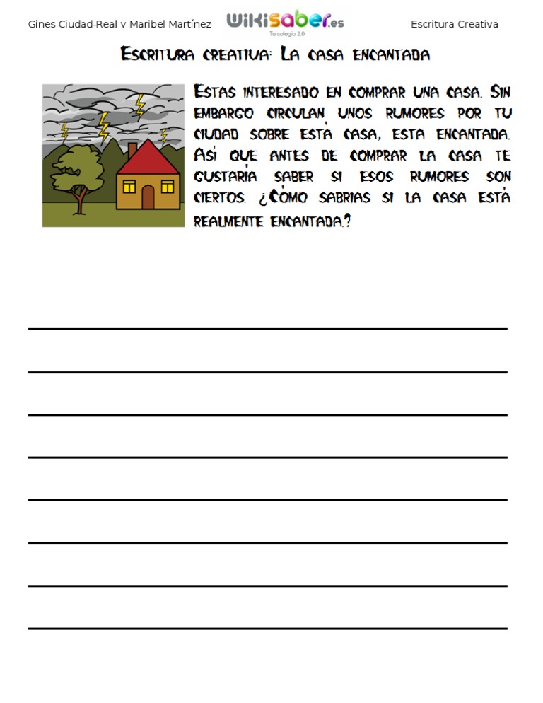 Escritura Creativa La Casa Encantada