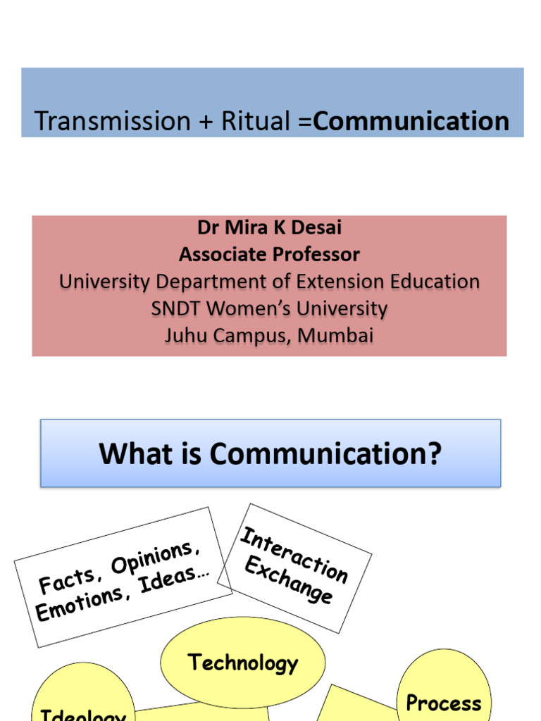 Ritual View of Communication | Download Free PDF | Communication | Code