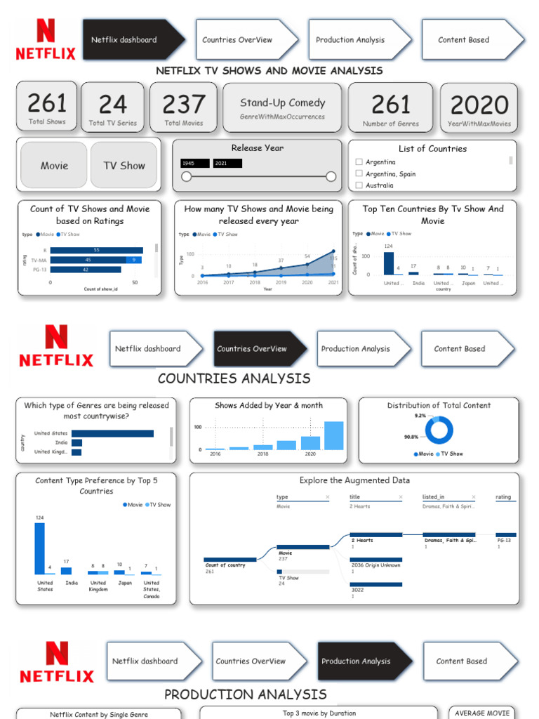 Netflix Final Dashboard | PDF
