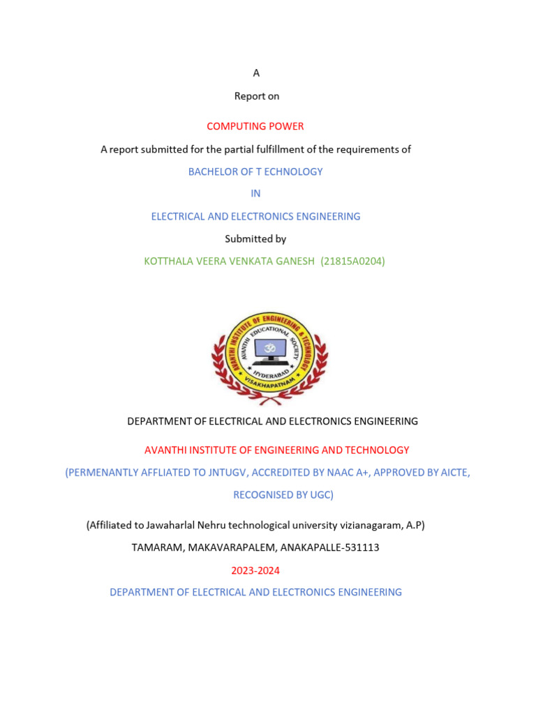 Computing Power | PDF | Central Processing Unit | Field Programmable Gate Array