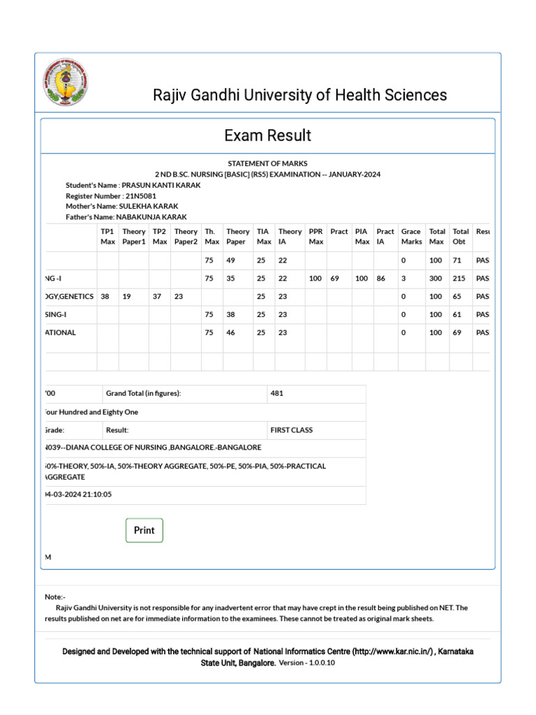 EMS Result | PDF