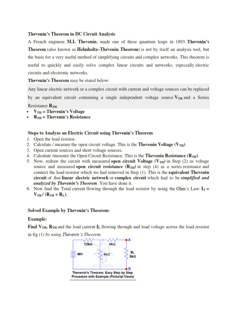 Thevinin Norton Max - Power.Xfer Exercises and Solutions | PDF | Electrical Network | Electrical ...