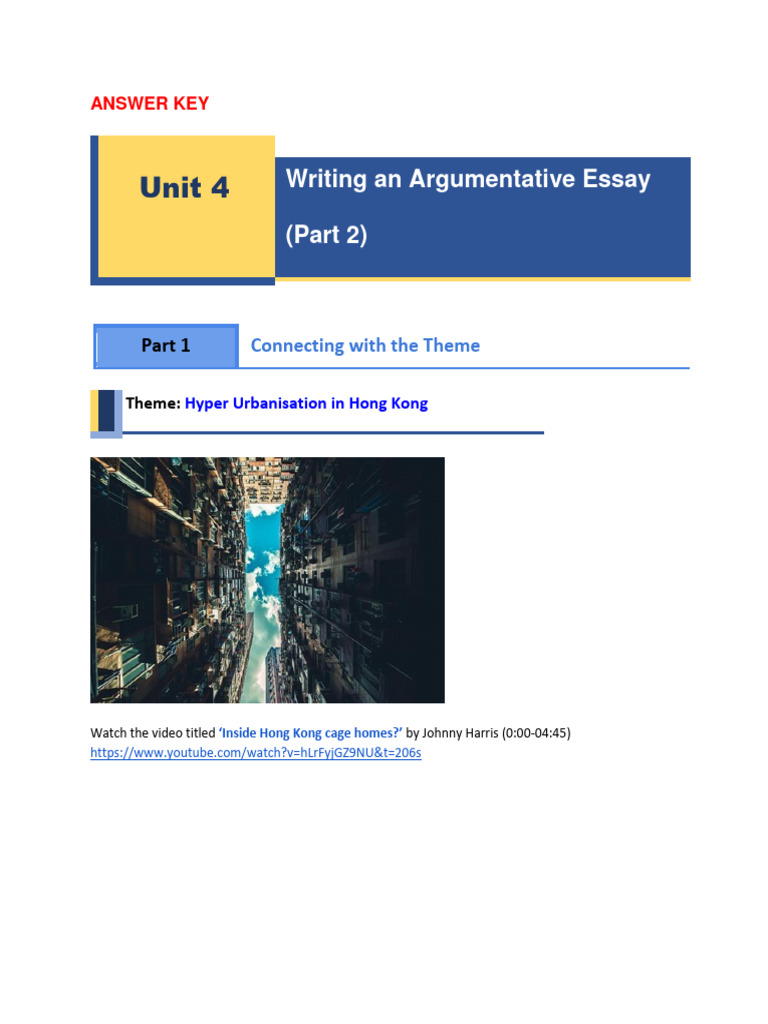 Unit 4 - Answer Key | PDF | Fallacy | Argument Unit 4 - Answer Key | PDF | Fallacy | Argument