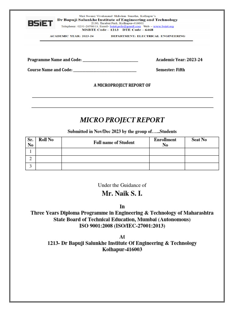 EDE MICRO Format | PDF | Educational Stages