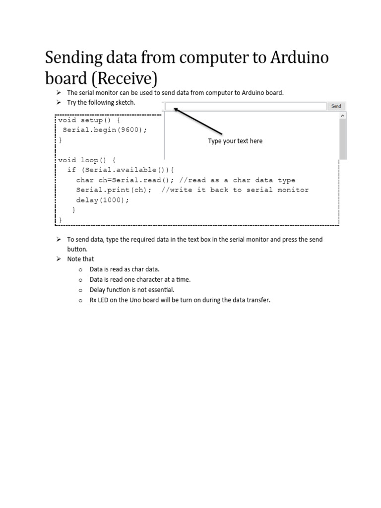 Arduino Serial Communication Basics | PDF
