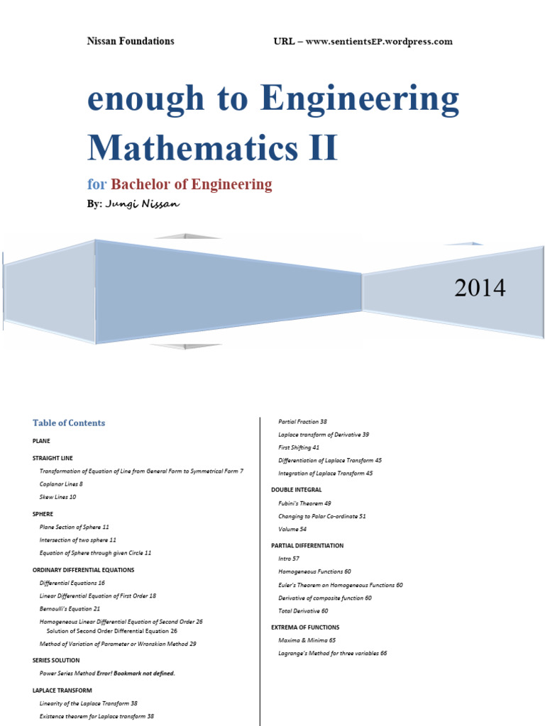 Enough-To-Engineering-Mathematics-Ii - 2022-11-17T162350.452 | PDF ...