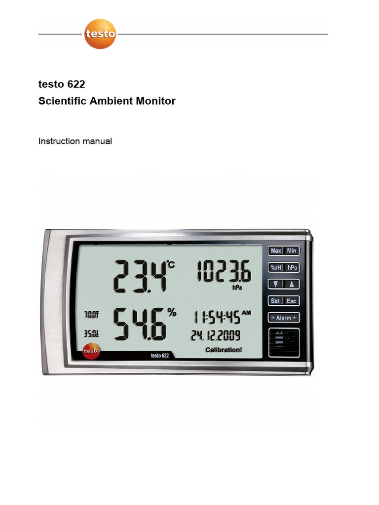 Temperature, Humidity and Pressure Monitoring Systems Manual | PDF ...