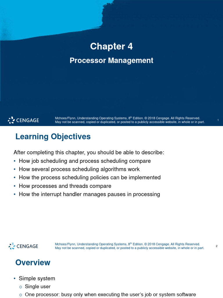 CH 04 | PDF | Scheduling (Computing) | Multi Core Processor