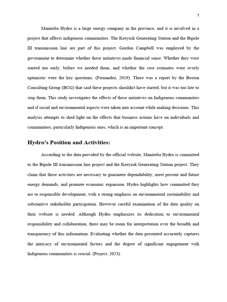 Manitoba Hydro | PDF | Environmental Impact Assessment | Sustainability