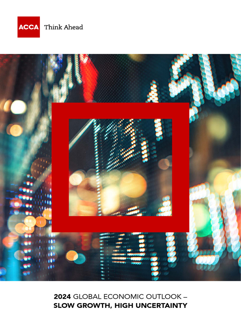 GLOBAL ECONOMIC OUTLOOK 2024 v6 | PDF | Cost Of Living | Monetary Policy