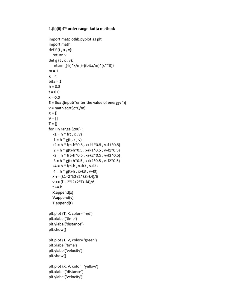 Order Range-Kutta Method | PDF | Teaching Methods & Materials