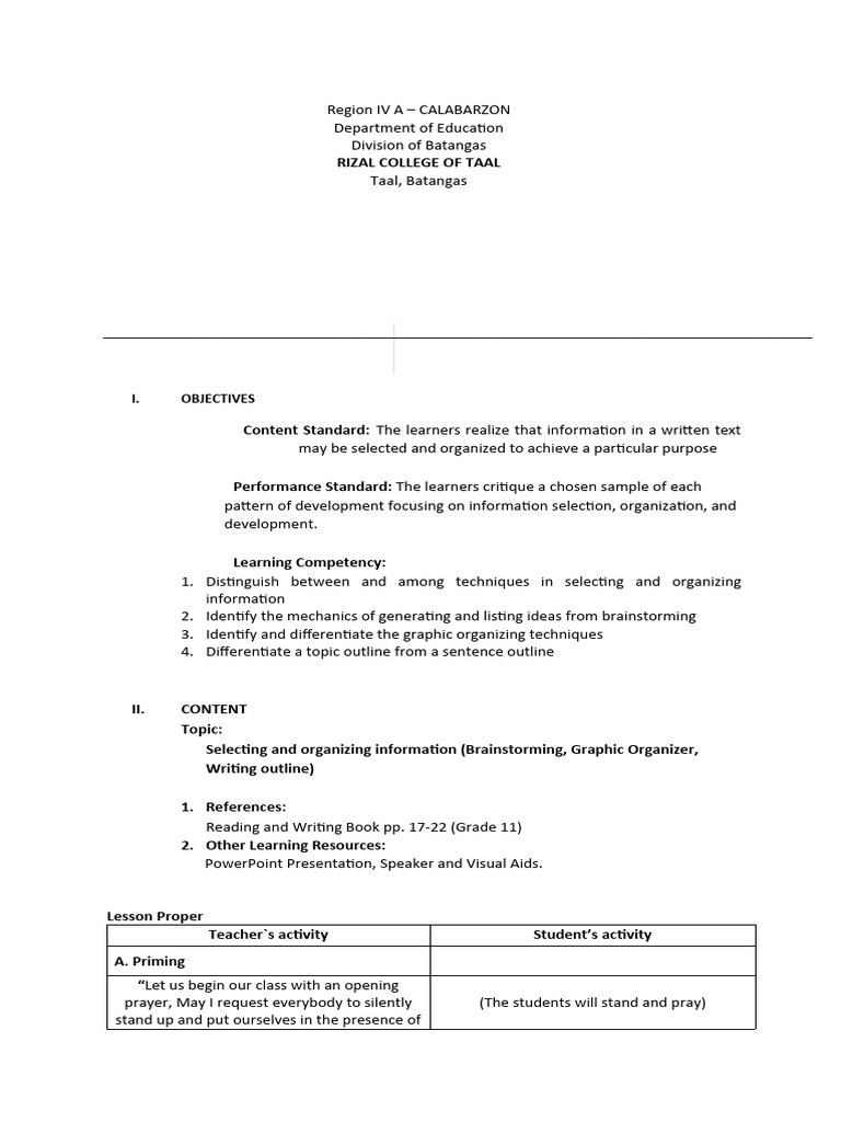 Detailed Lp Demo | PDF | Brainstorming | Human Communication