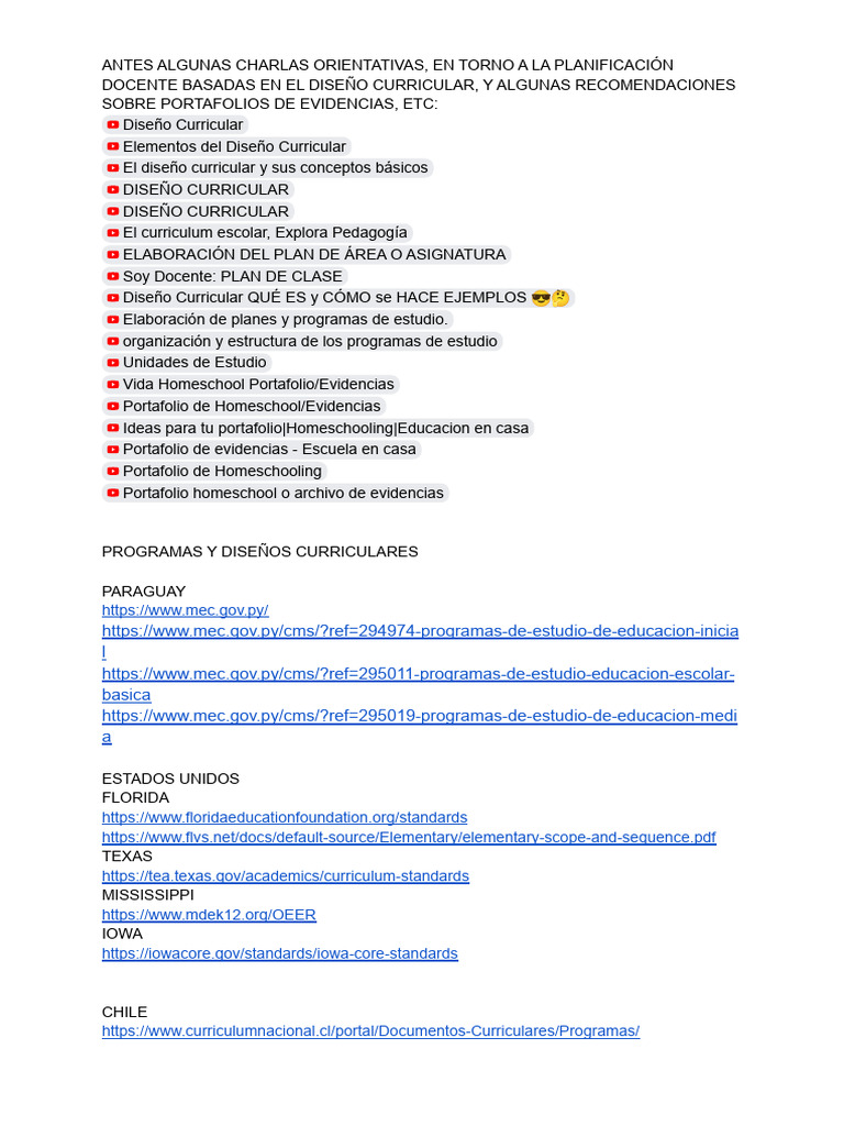 Sobre Diseños, Programas y Guías | PDF | Plan de estudios