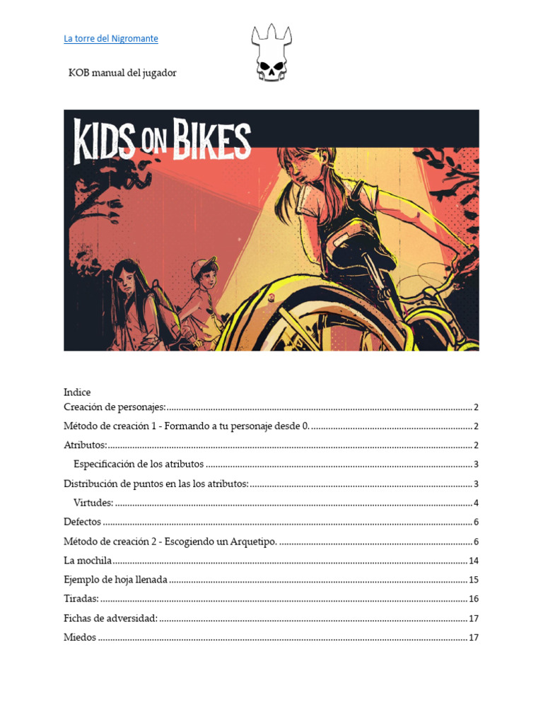 KOB - Manual de Jugador, Simplificado. | PDF