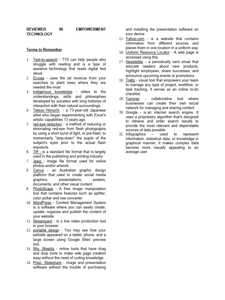 3rd Quarter REVIEWER IN EMPOWERMENT TECHNOLOGY | PDF | Malware | Cybercrime