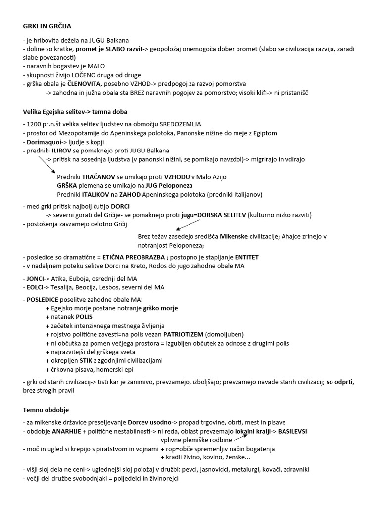 Grki in Rimljani Zapiski | PDF
