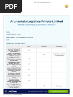 Daily Toilet Clean Checklist Simple | PDF