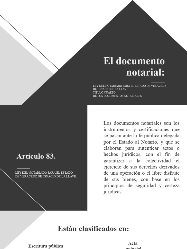 TEMA 6. El Documento Notarial. Tipos y Efectos | PDF | Ley común ...