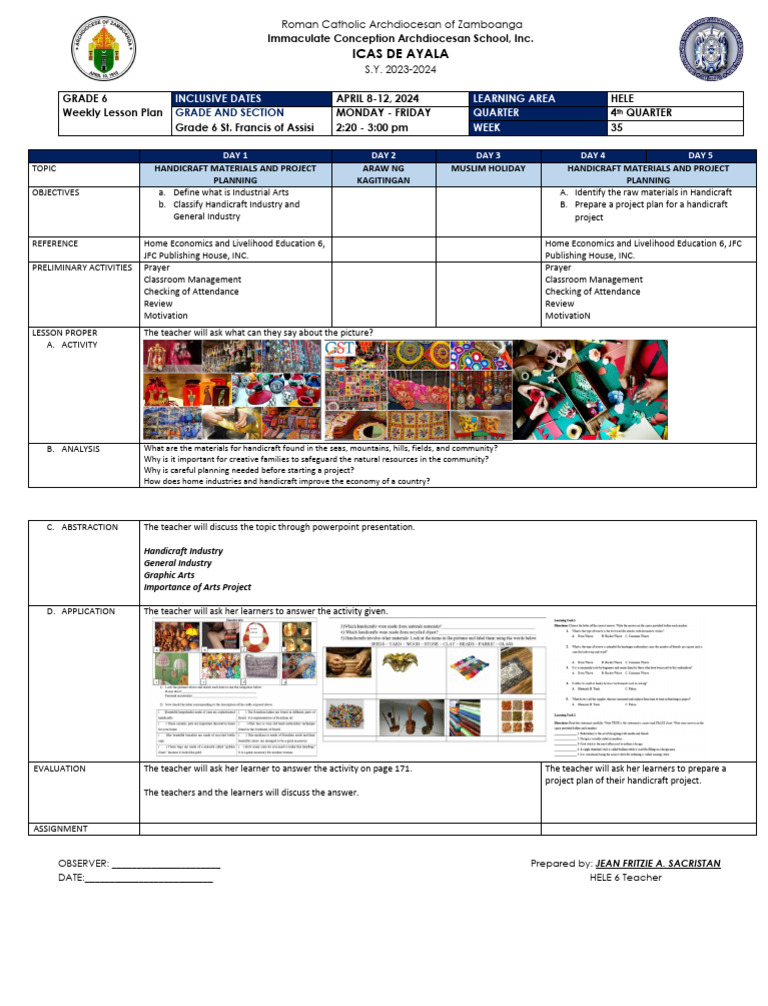 WEEK 35 HELE 6 4th | PDF | Learning | Cognition