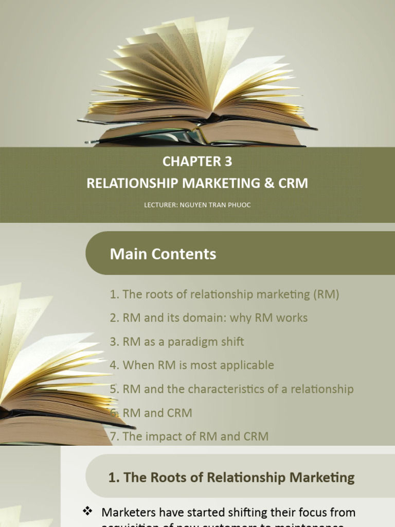 Chapter 3 - Relationship Marketing | PDF | Marketing | Customer Relationship Management