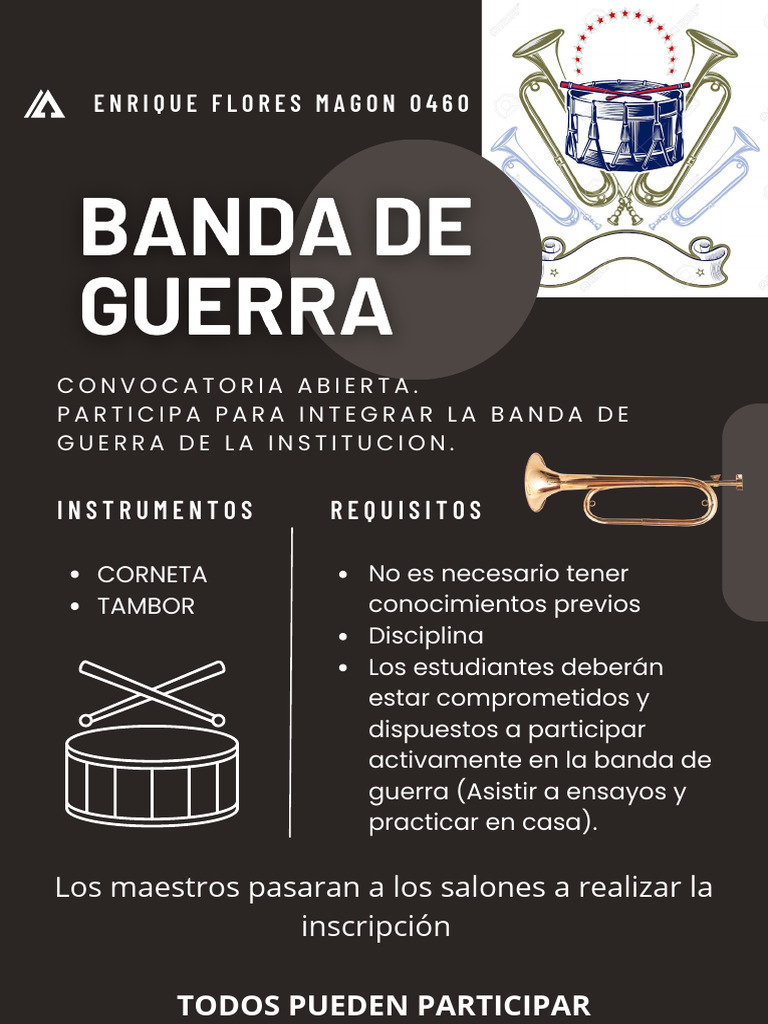 CONVOCATORIA BANDA DE GUERRA | PDF