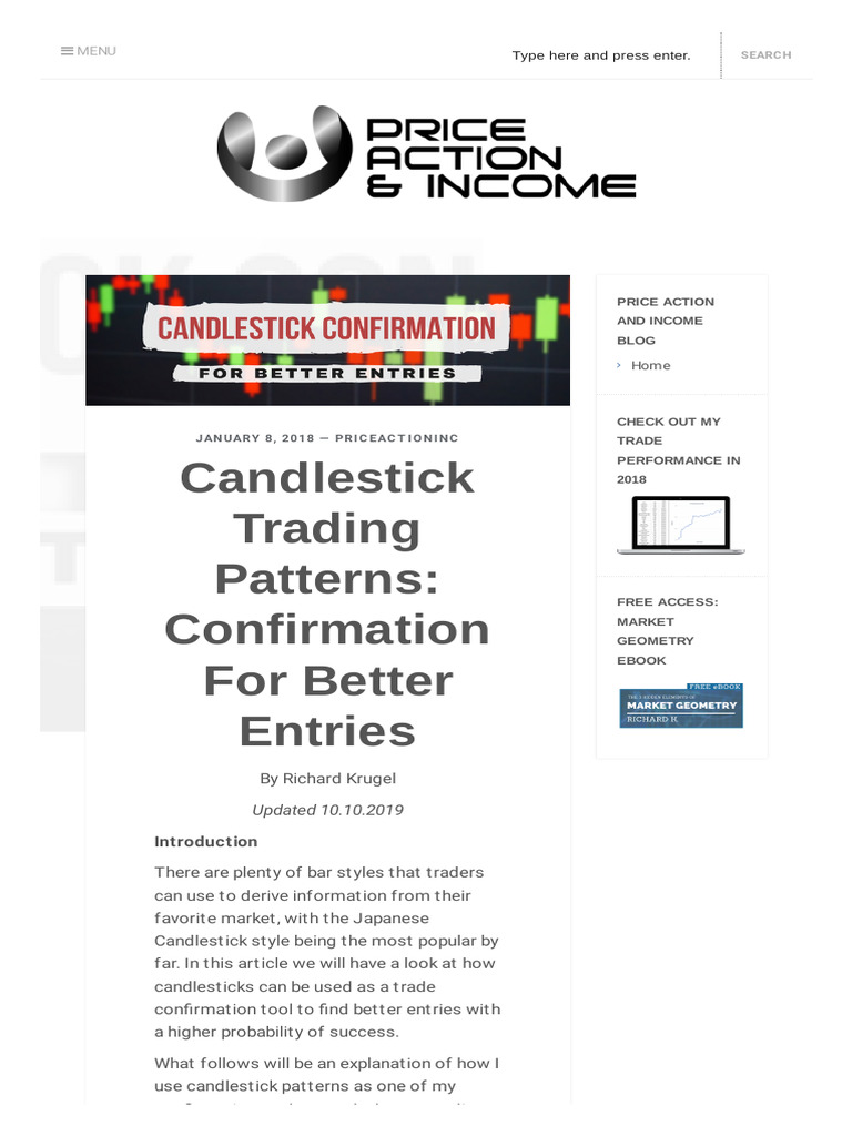 Candlestick Patterns_ Candlestick Confirmation For Better Entries | PDF ...