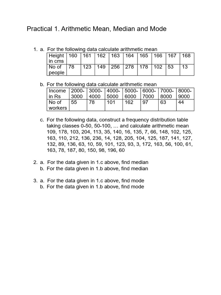 Practical 1-1 Merged | PDF | Price Indices | Standard Deviation