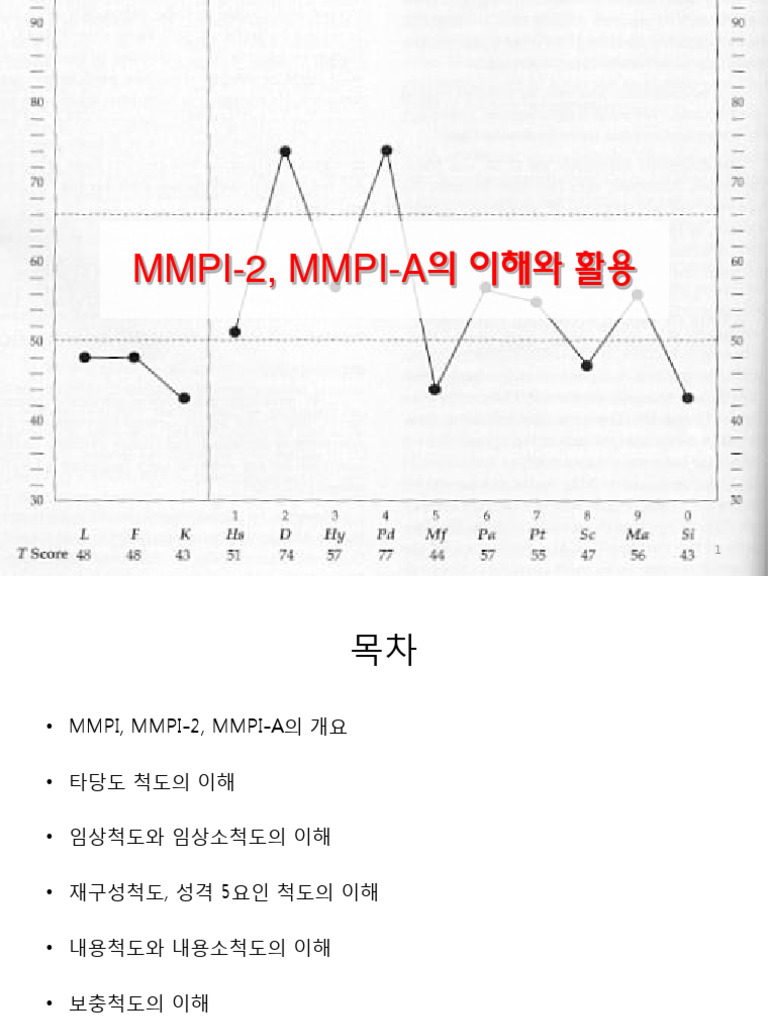 MMPI-2 피피티 (참고용) | PDF