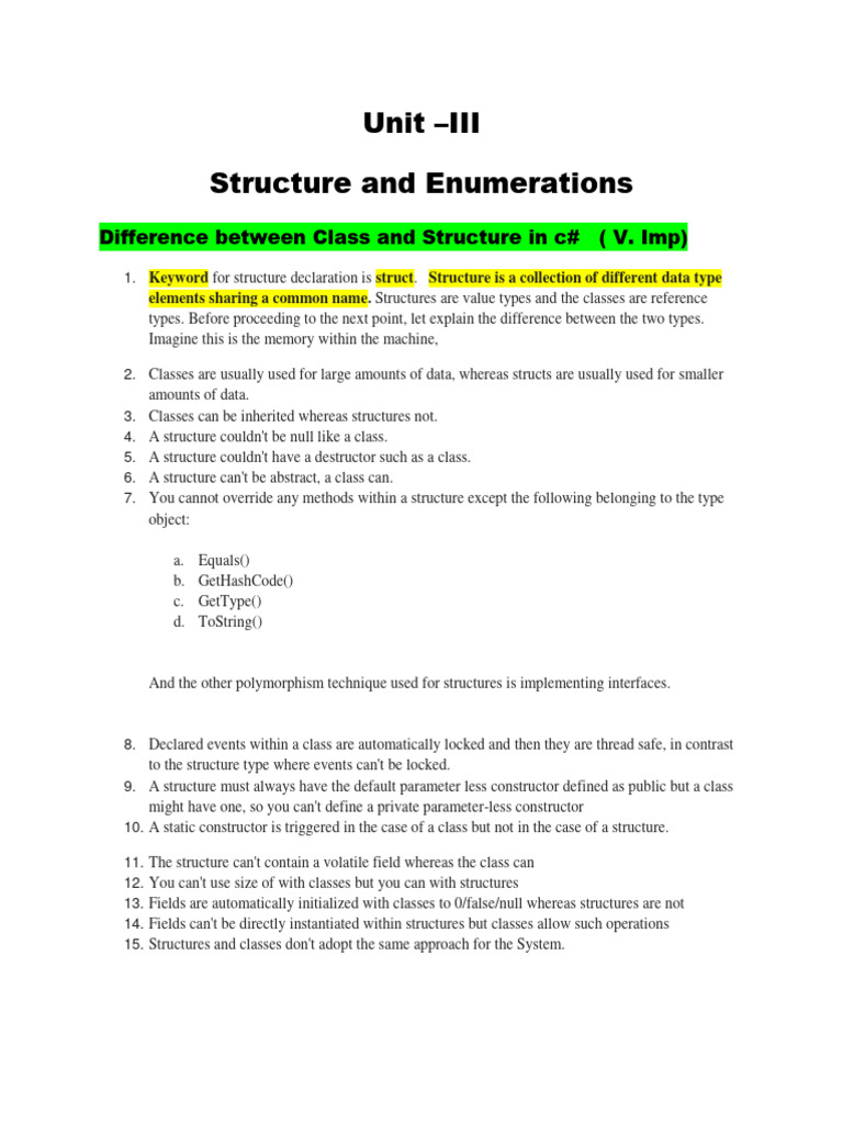 C Unit Iii Notes Pdf Method Computer Programming Class Computer Programming