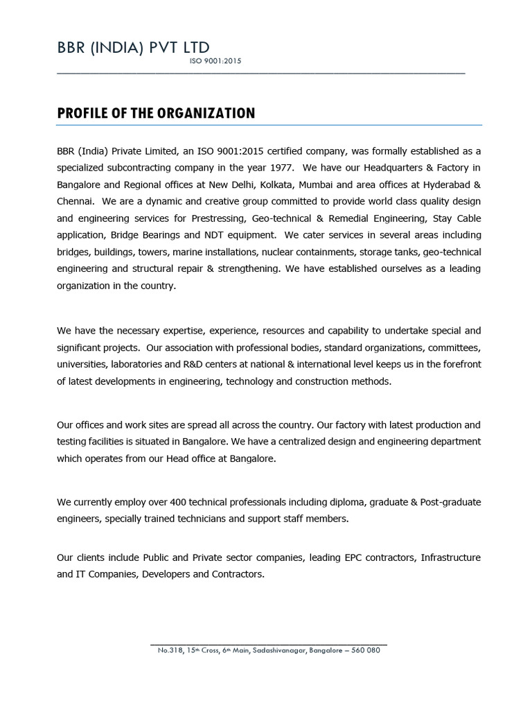 BBR India - Credentials - Buildings | PDF | Prestressed Concrete