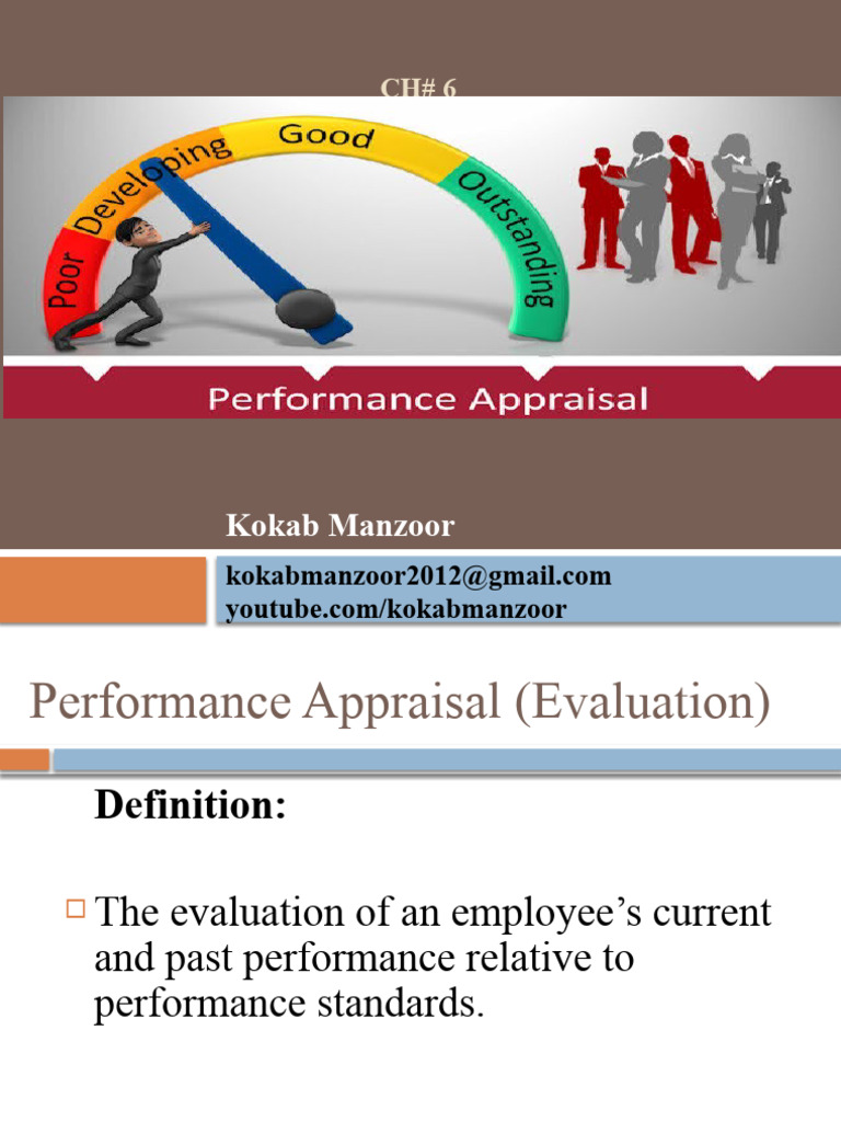 CH 6 Evaluating Employee Performance | PDF | Performance Appraisal | Goal